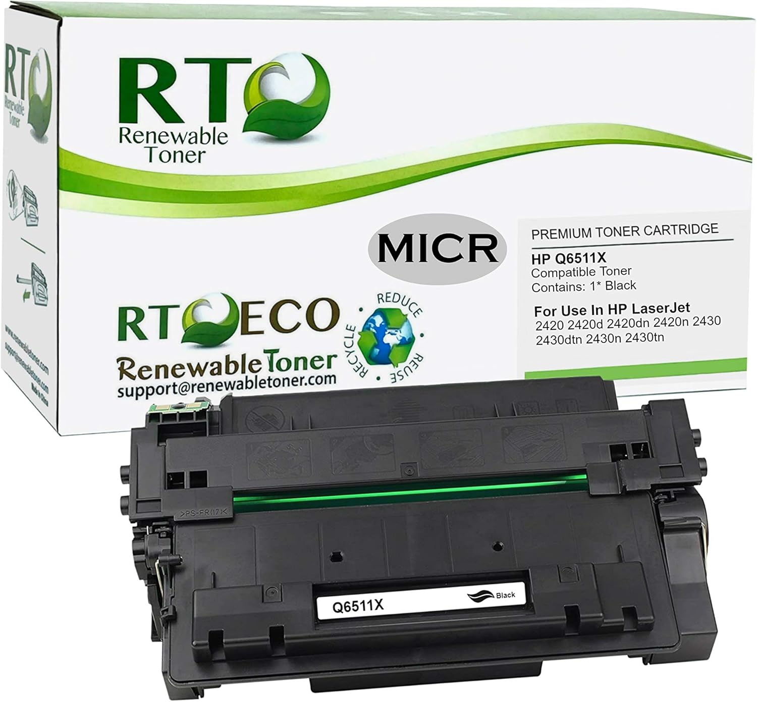 Amazon.com: Renewable Toner Compatible High Yield MICR Toner Cartridge ...