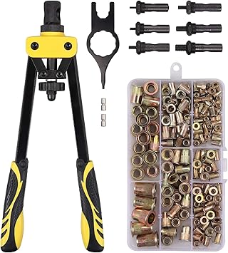 Proster 14" Heavy duty Hand Rivet Nut thread Setter Kit with 6pcs ...