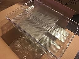 Amazon.com: mDesign Stacking Organizer Bin & Tray for Kitchen, Pantry ...