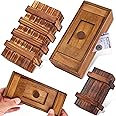 Amazon.com: Puzzle Box 3 Pack Wooden Secret Puzzle Box with Hidden Compartment 3D Brain Teaser ...