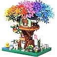 Amazon.com: COZYMASS Architecture Rainbow Tree Building Block Treehouse ...