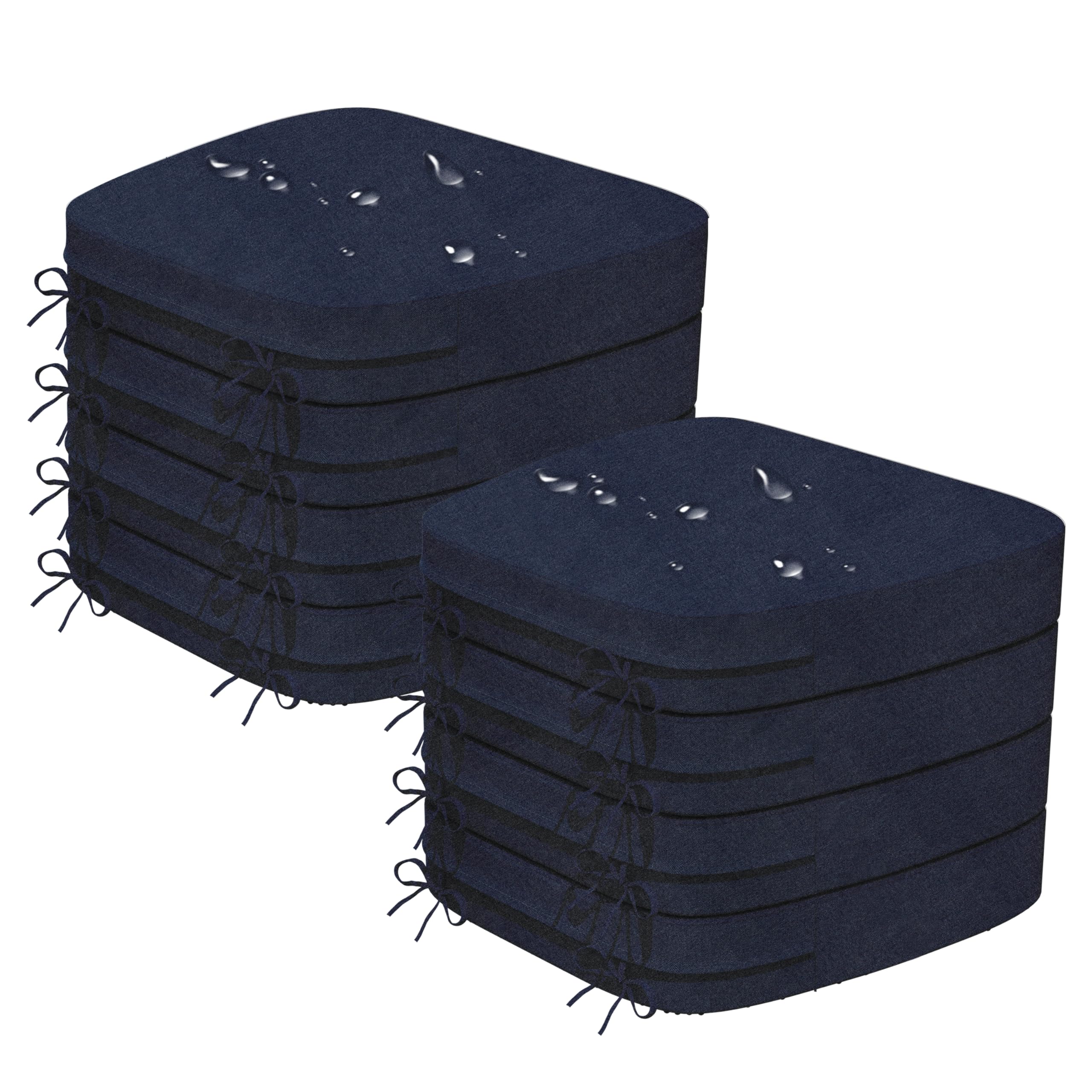 Iristykilin 17'' x 16'' x 2.5"Thick Chair Cushions for Dining Chairs, 8 ...