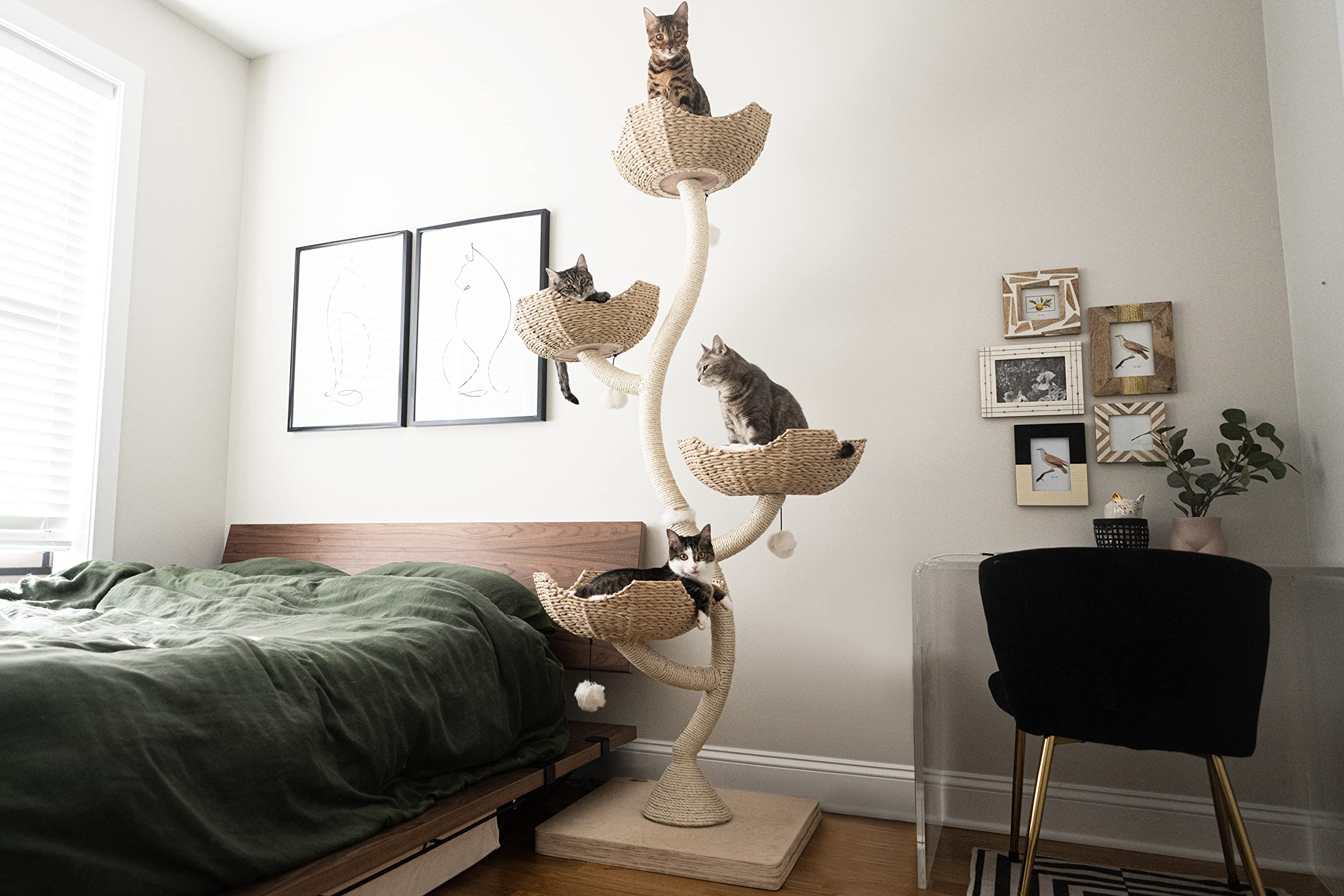 Mua MAU 73" Tall Modern Cat Tree Scratching Tower for Large Cats ...