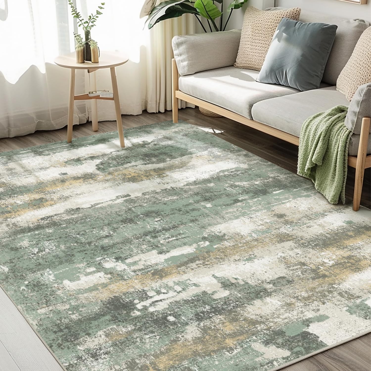 BEIMO Area Rugs 5x7 for Living Room Bedroom, Modern Abstract Machine ...