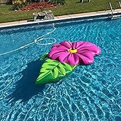 Amazon.com: Swimline Hibiscus Flower Float Pool Inflatable Ride-On ...
