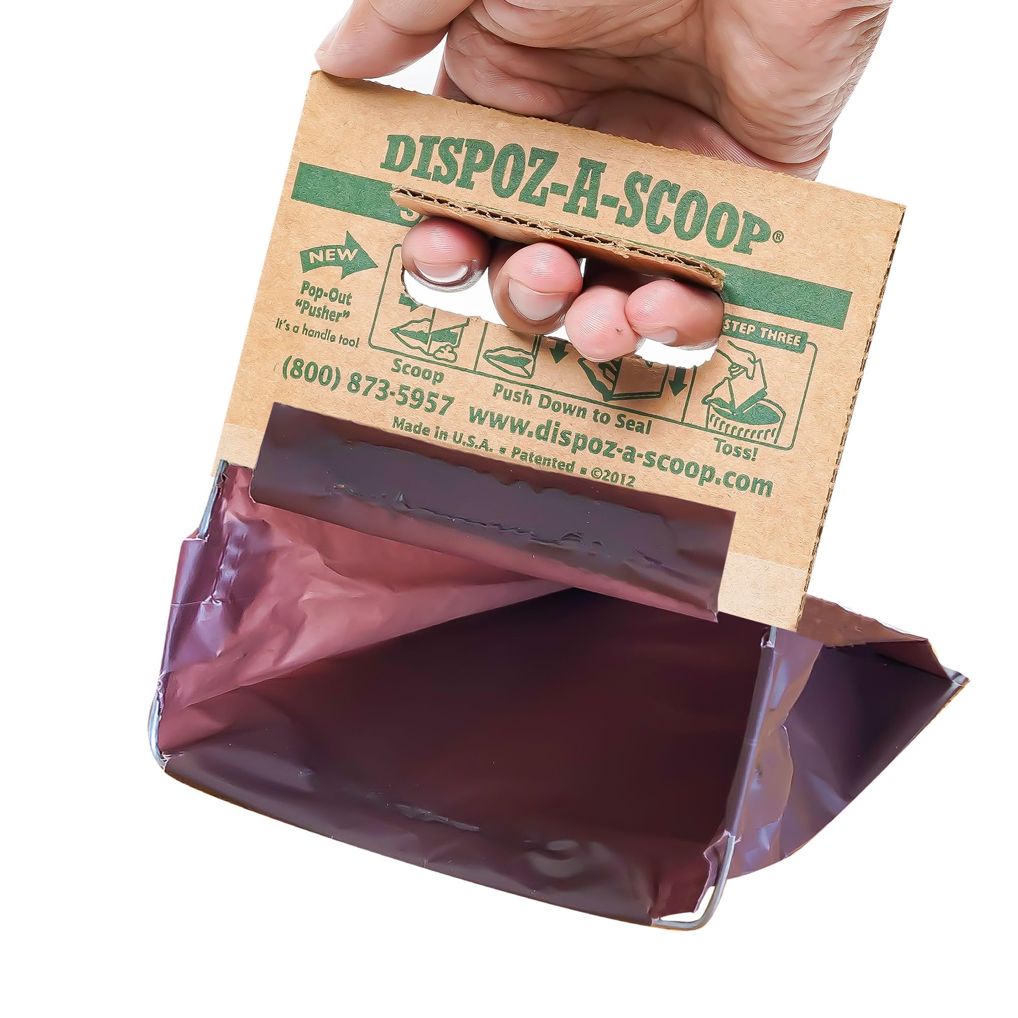 Dispoz-A-Scoop "Scoop-Seal-Dispose” Dog Pooper Scooper with Bag ...