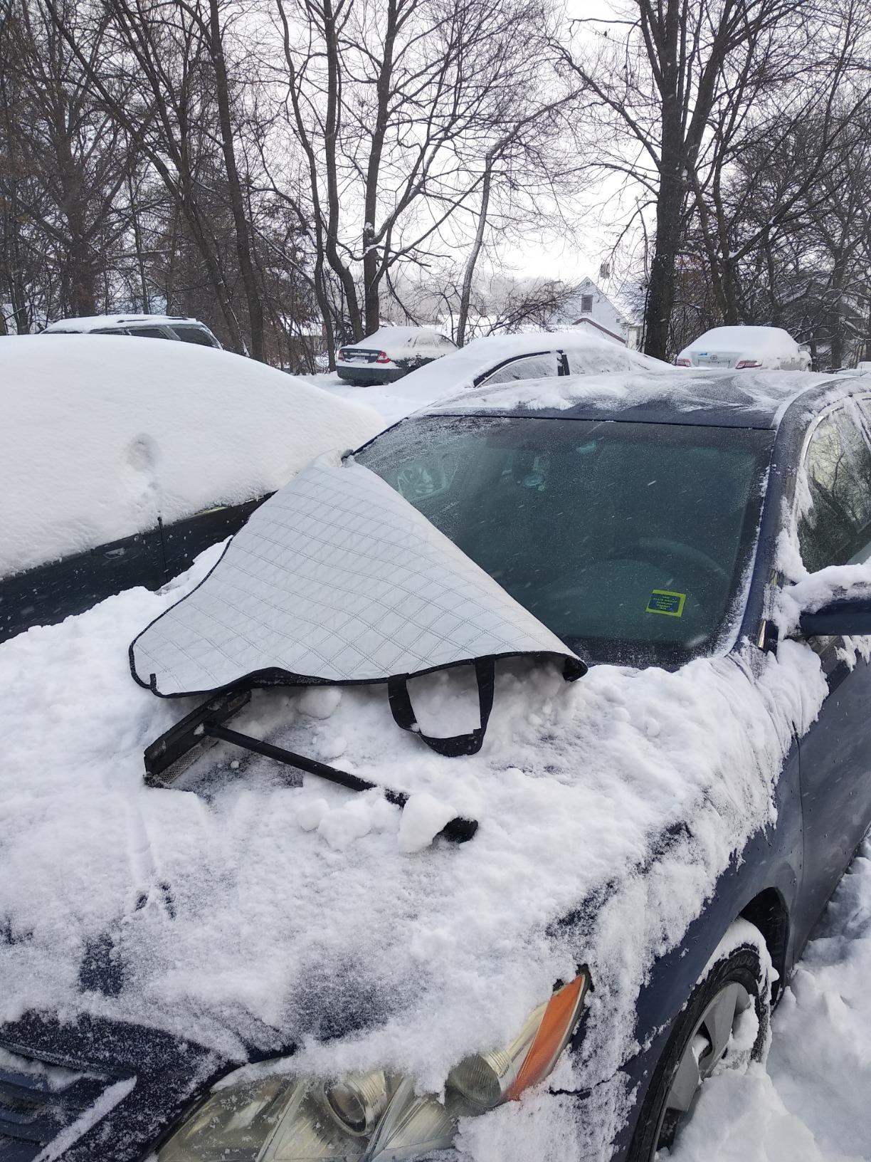 The Quick Removal Magnetic Windshield Snow Tarp Cover – Mebior