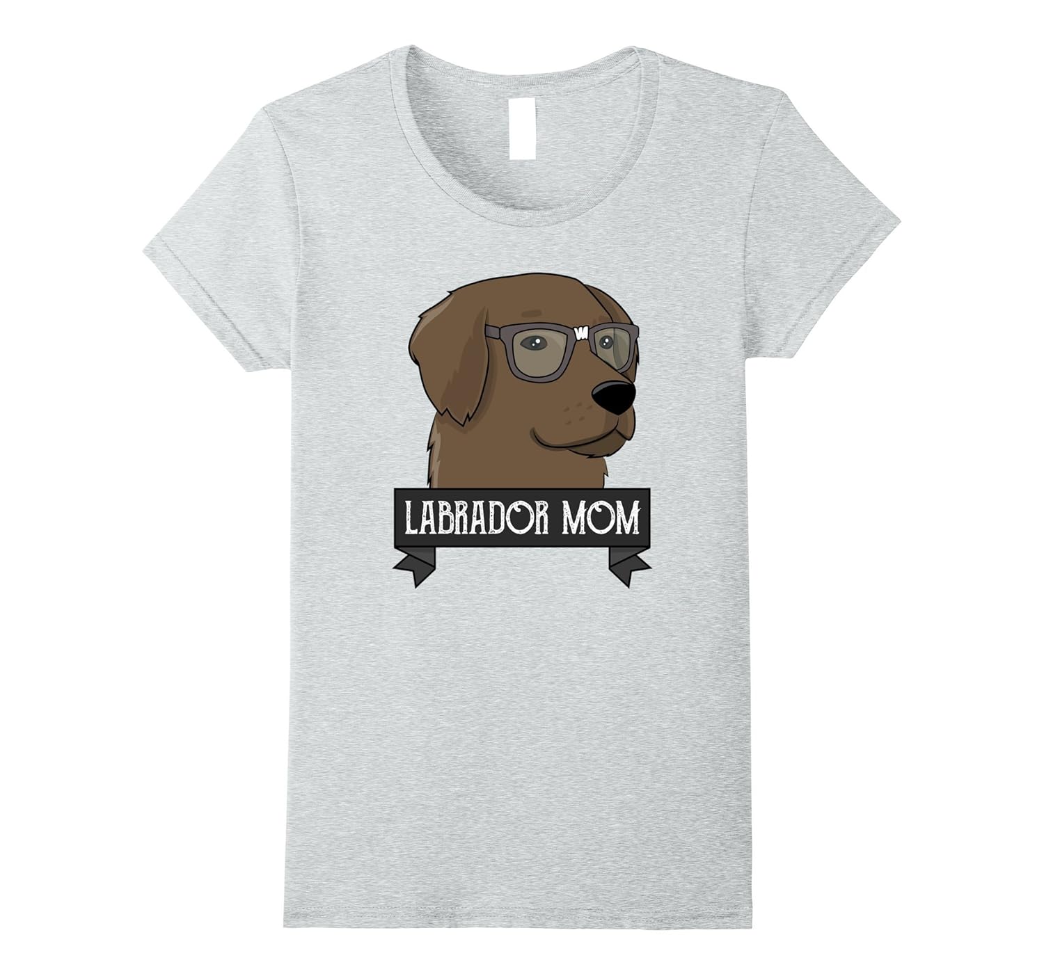 Womens Labrador Mom Cute Chocolate Lab T-shirt-CL – Colamaga