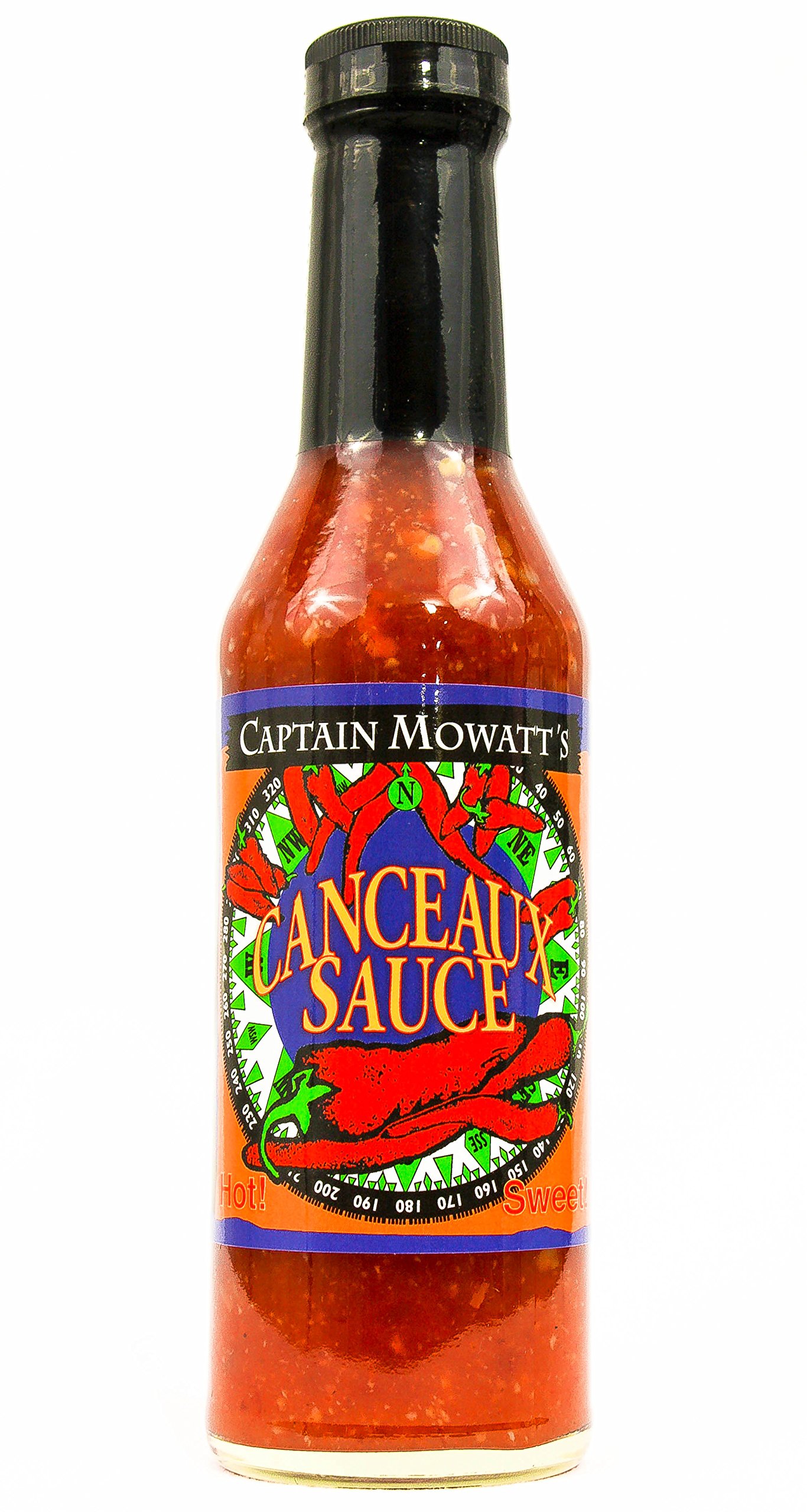 Amazon.com : CAPTAIN MOWATTS Blue Flame Hot Sauce, 8 OZ : Grocery ...