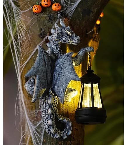 Gargoyle Solar Powered Outdoor Lights