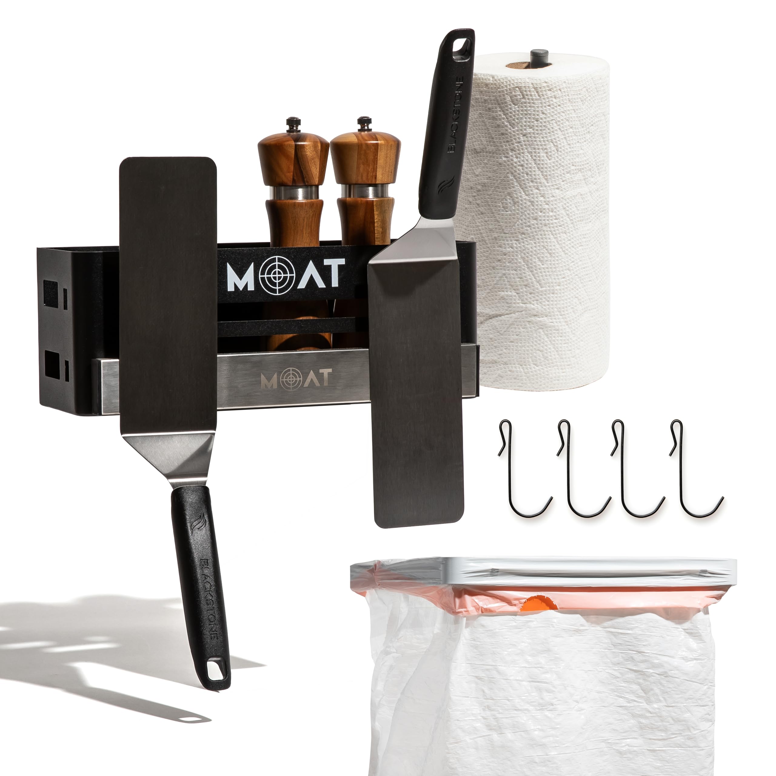 MOAT Grill & Griddle Caddy plus Grill & Griddle Large Trash Bag Holder ...