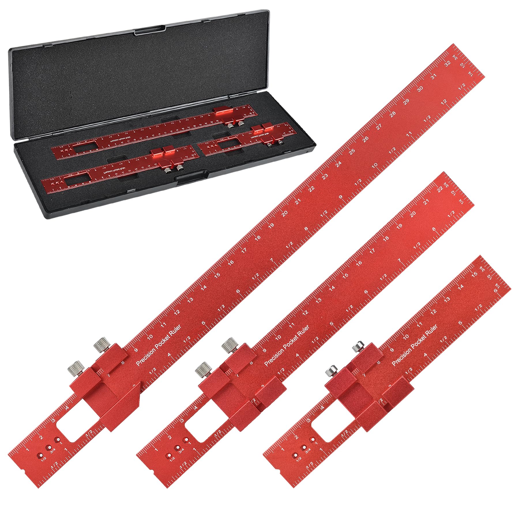 Mua BOXmime Woodworking Ruler Precision Pocket Rule - BOXmime 12,8,6 ...