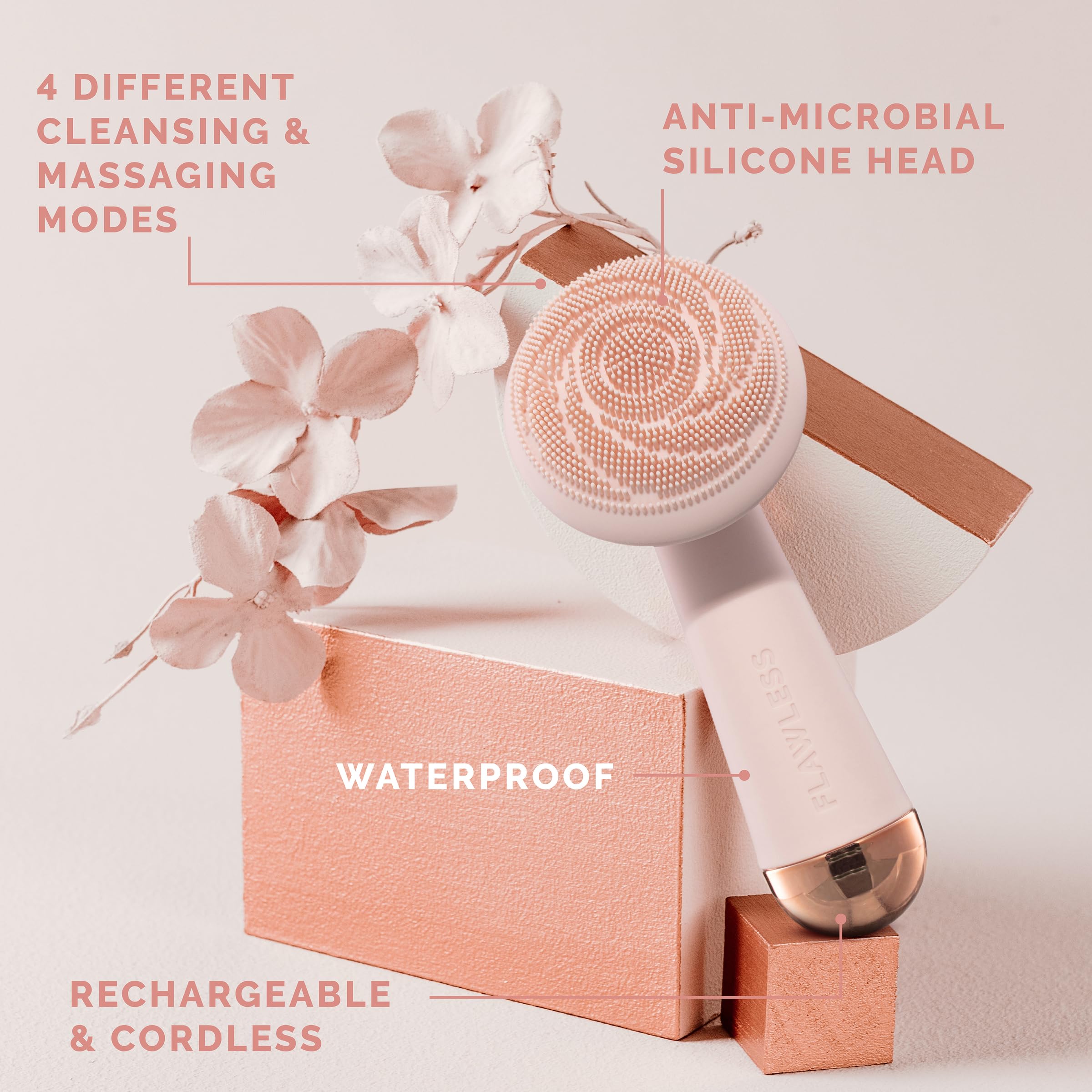 Mua Finishing Touch Flawless Cleanse Facial Cleansing Brush & Massager ...