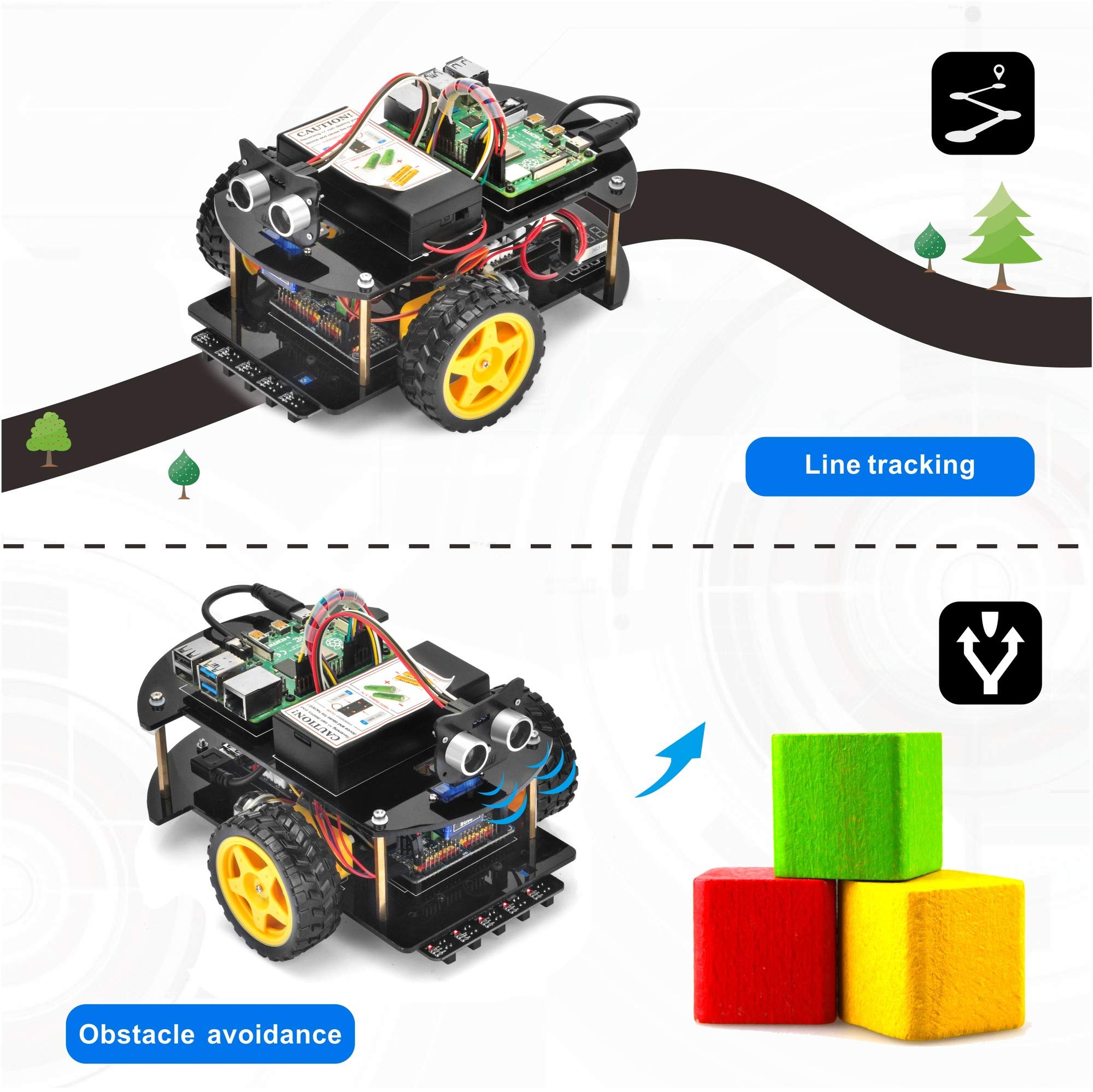 Mua OSOYOO Robot Car kit for Raspberry Pi 4 3B+ 3B Without Raspberry pi ...
