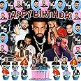 Amazon.com: RoKiNou Drake Singer Party Decorations, Include Singer ...