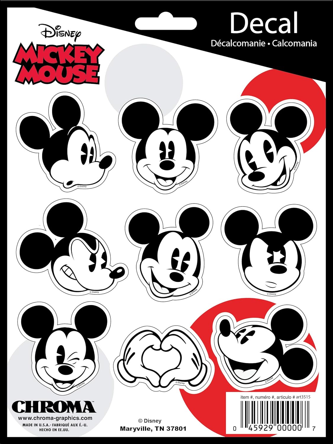 Automotive 9 Pack Chroma Graphics Disney Black,White Chroma 25051 ...