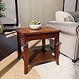 Amazon.com: Cherry Wood End Tables Side Tables for Living Room, Solid ...