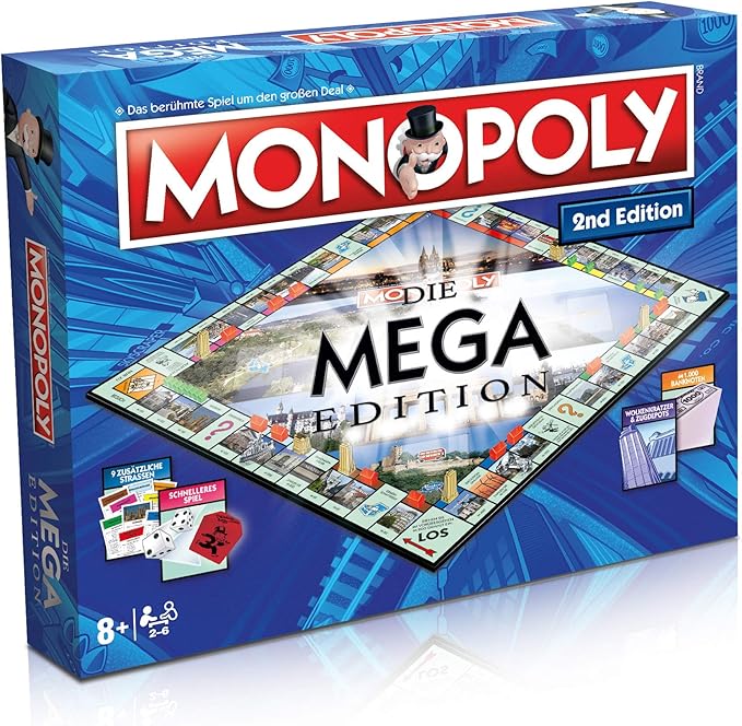 Winning Moves Monopoly Mega 2nd Edition Gesellschaftsspiel Brettspiel ...