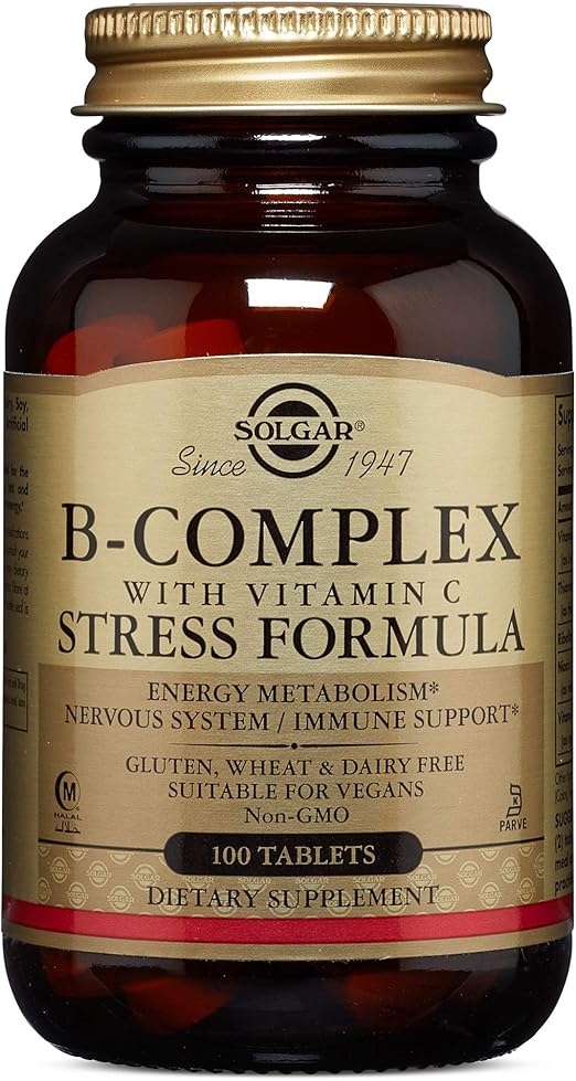 Solgar - B-Complex with Vitamin C, 100 Stress Formula Tablets - 100 ...