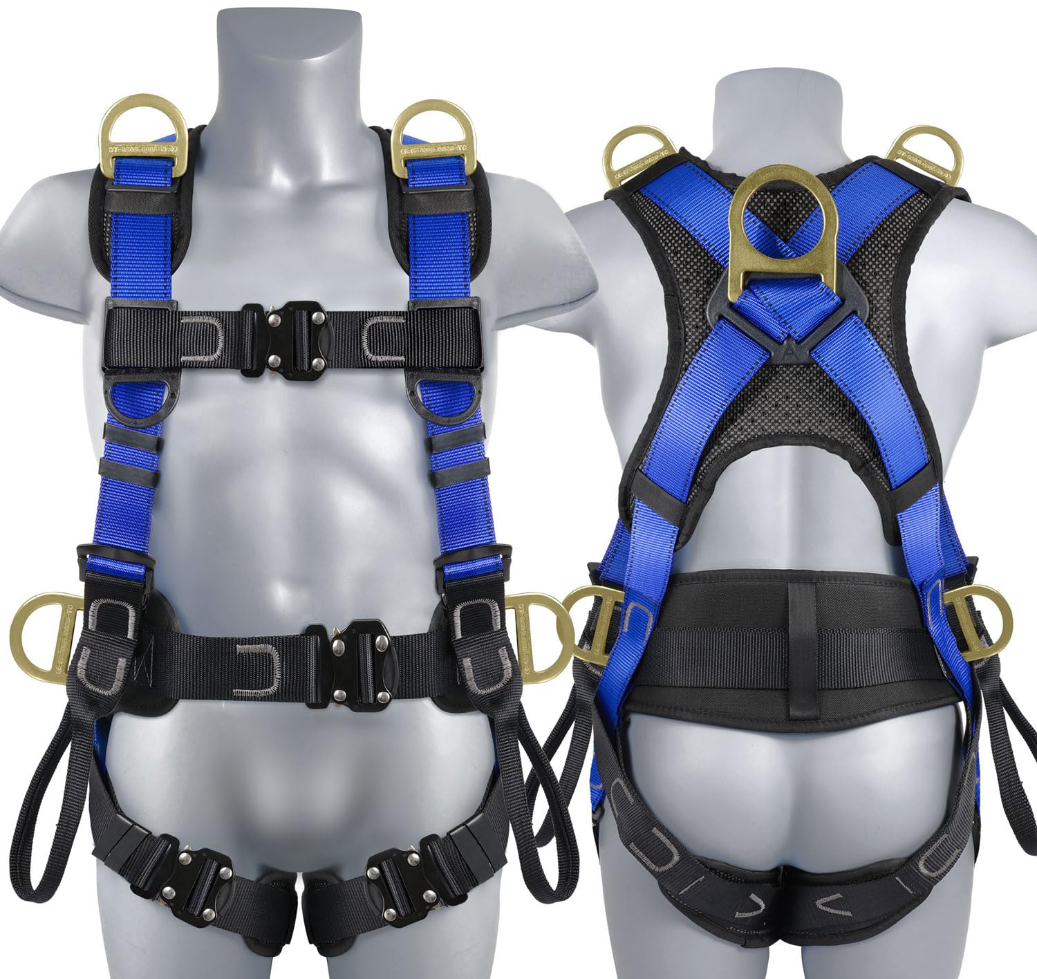 Mua Safety Harness Fall Protection Upgrade 4 Quick Buckles Construction Full Body Harness with 6 ...