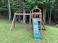 Amazon.com: Creative Playthings Spring Hill Wooden Swing Set (Made in ...