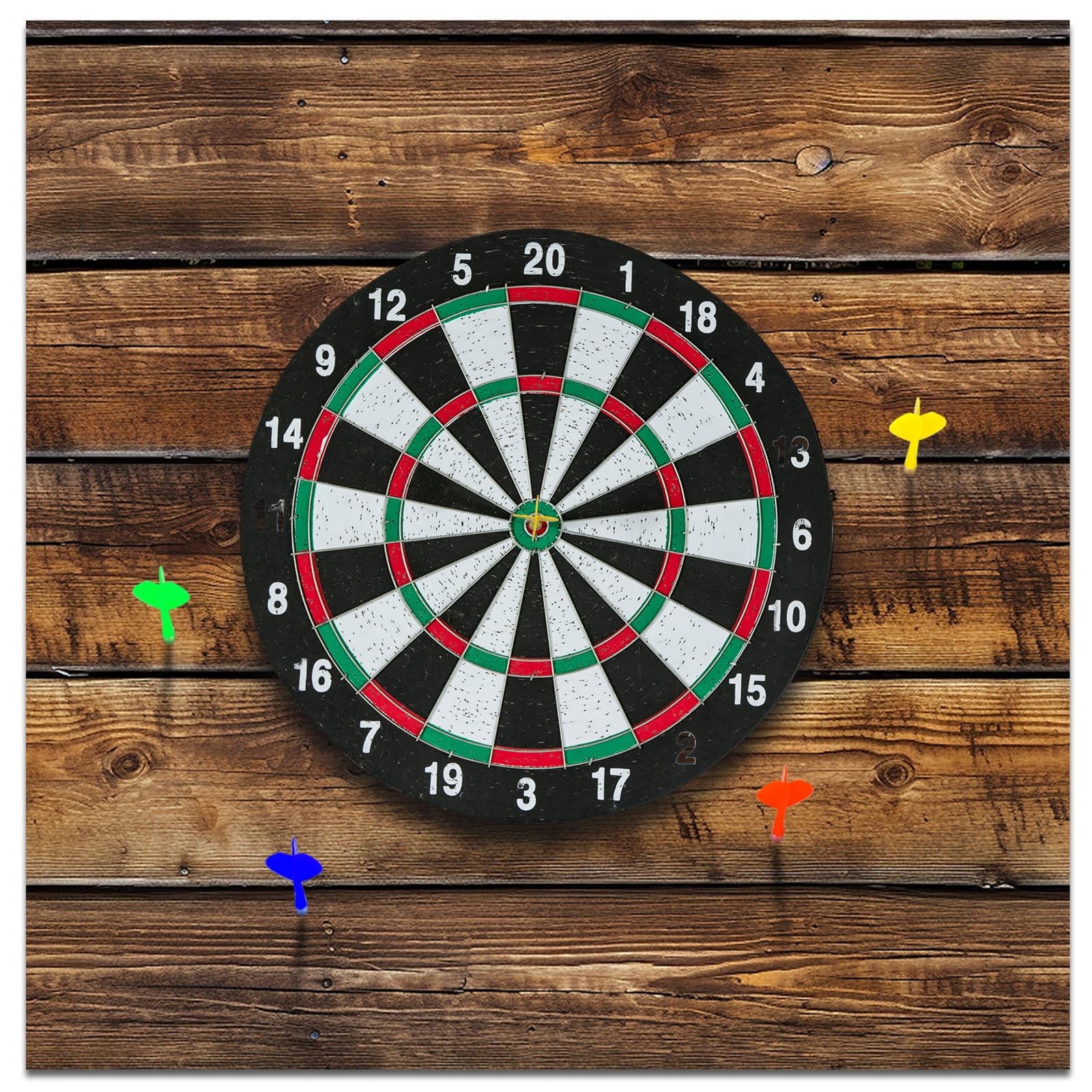 Hahafelt Wood Grain Dart Board Wall Protectors Felt Square Dart Board ...