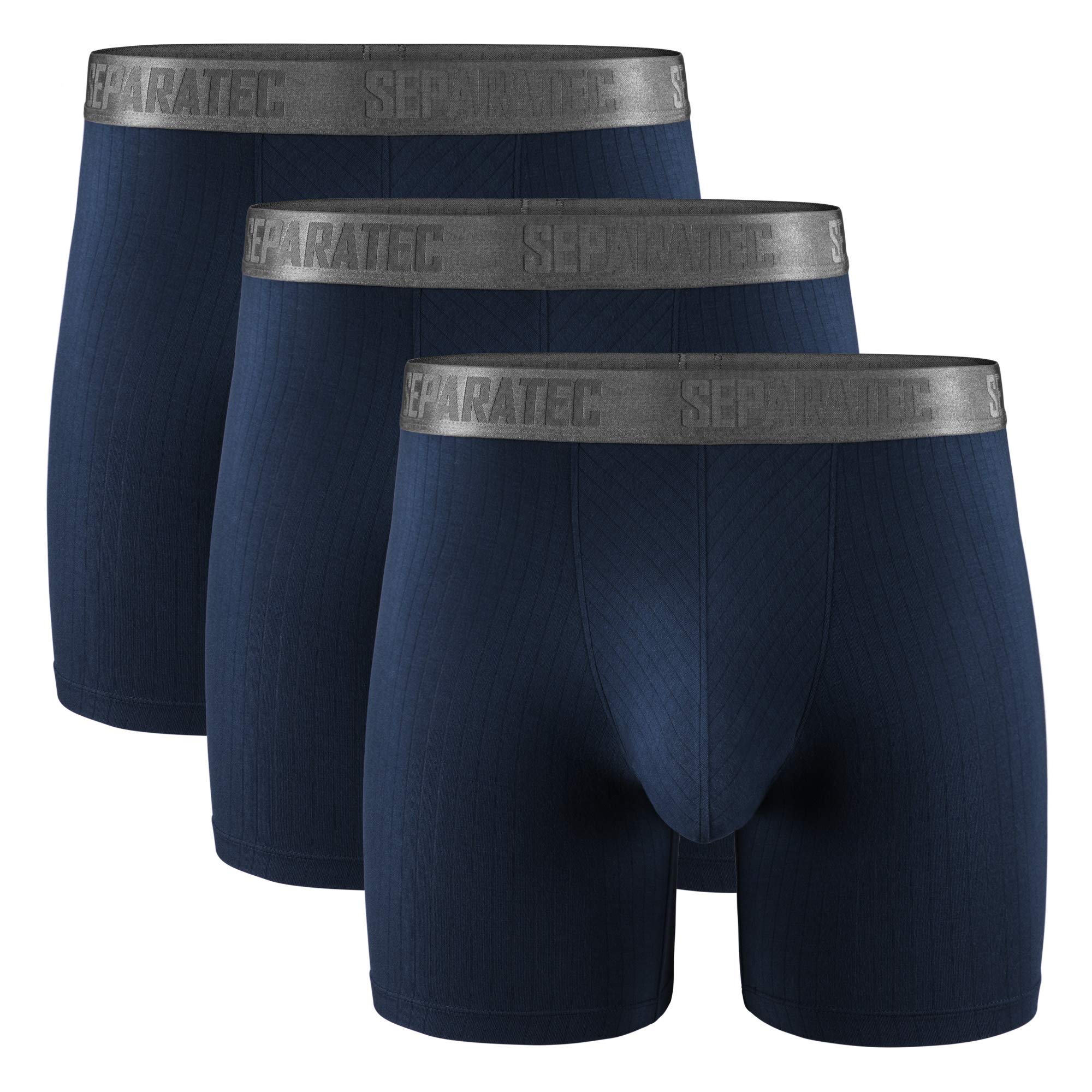 Separatec Men's 3 Pack Micro Modal Separate Pouches Comfort Fit Boxer ...