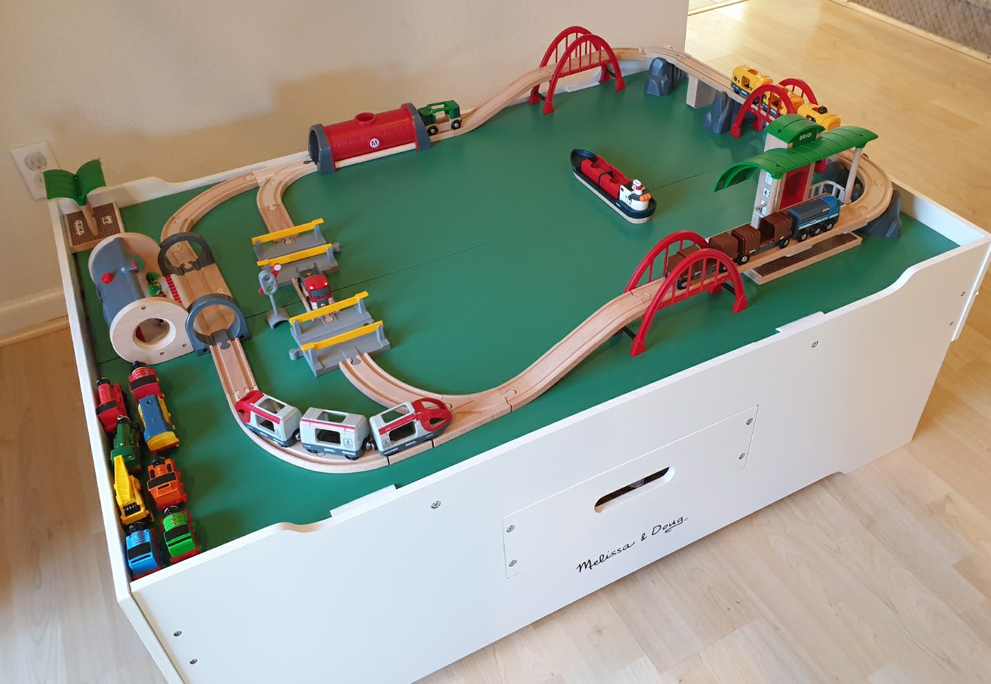$33/mo - Finance Brio World 33052 Deluxe Railway Set | Wooden Toy Train ...