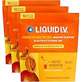 Amazon.com: Liquid I.V.® Hydration Multiplier +Immune Support - Mango ...