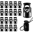 Amazon.com: Nogeqi 20 Pcs Black Draw String Clip, Cord Locks for ...