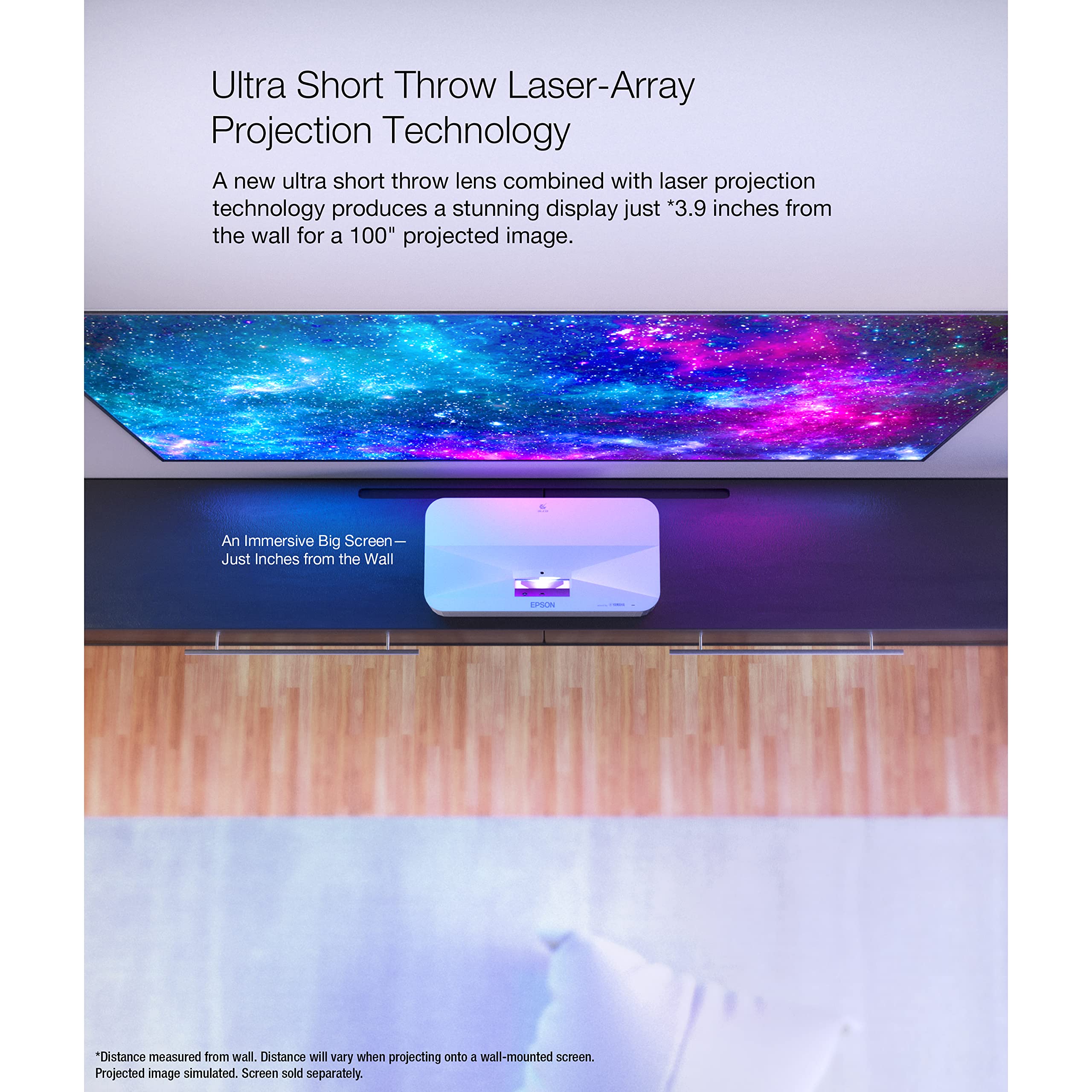 Mua Epson EpiqVision Ultra LS800 Ultra Short Throw 3-Chip 3LCD Smart ...