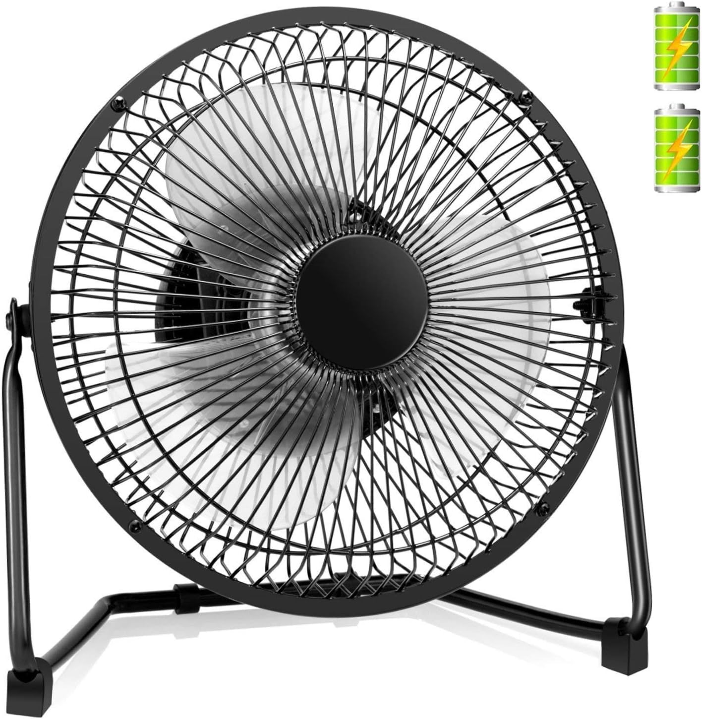 Amazon.com: COMLIFE 9 inch Battery Operated & USB Powered Metal Desk ...