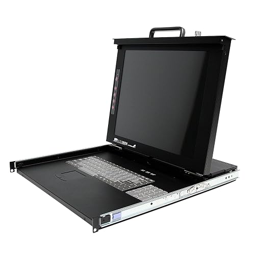 StarTech.com 1U 17" Rackmount LCD Console with 8 Port Multi-Platform ...