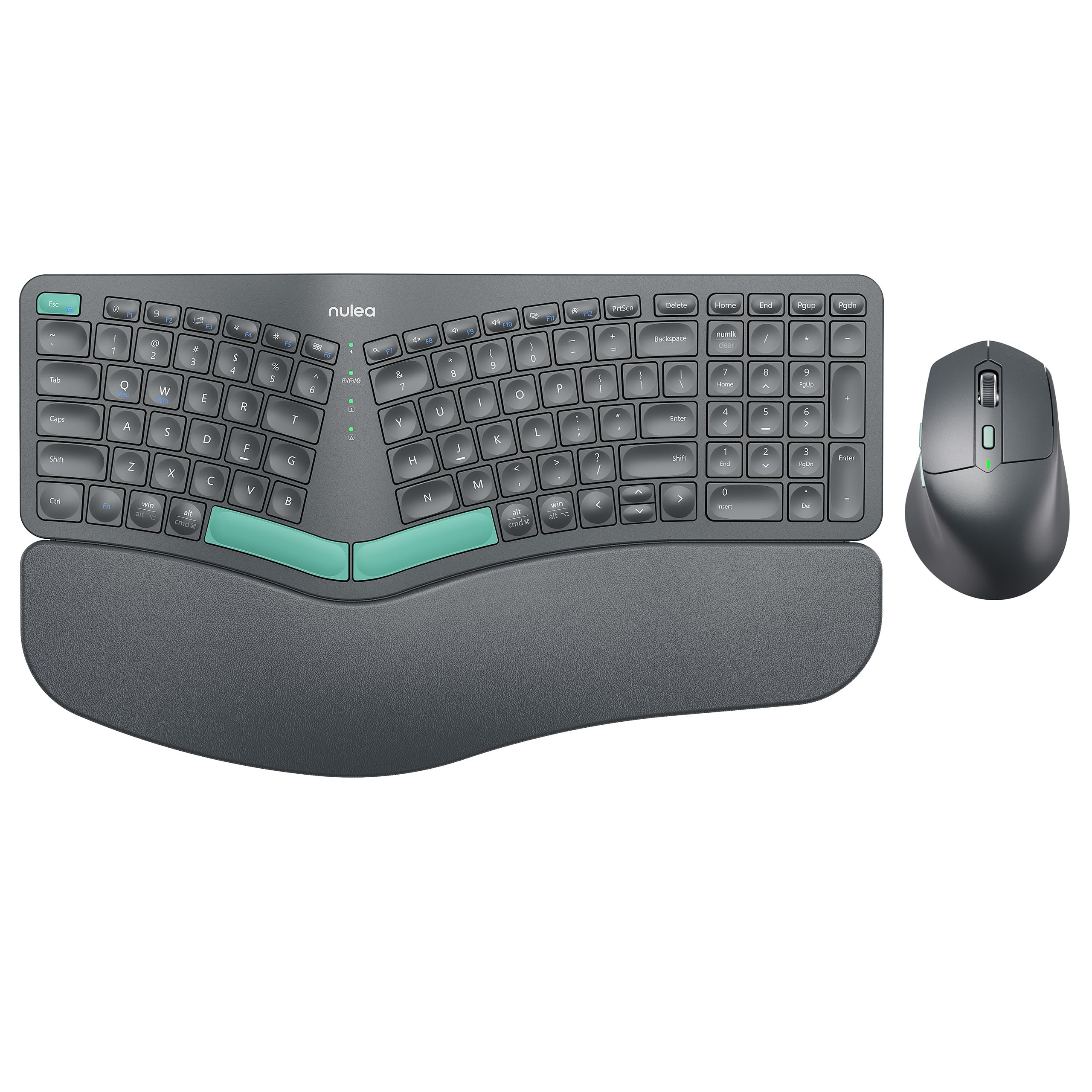 **SEE NOTES** Nulea KM75 Advanced Ergonomic Wireless Keyboard and Mouse ...