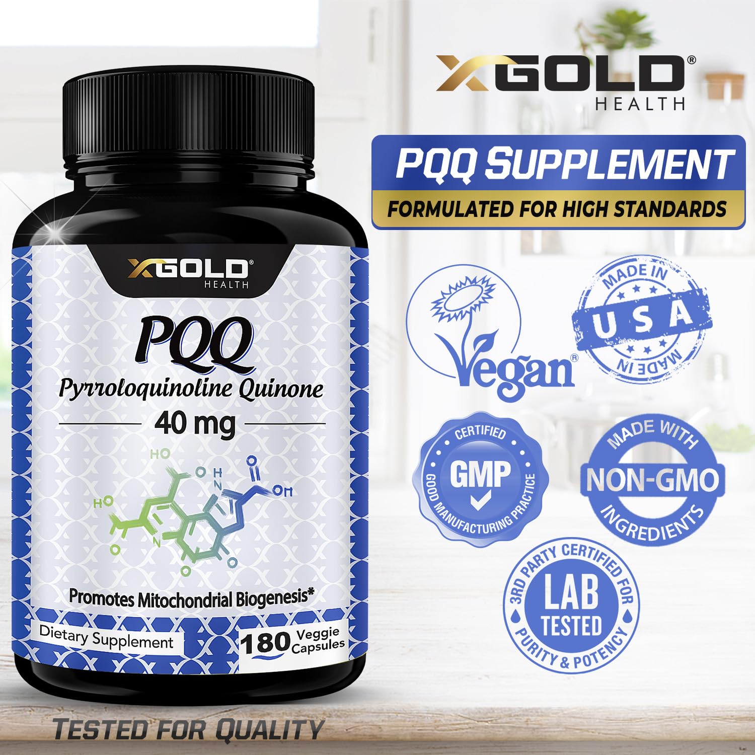 Mua X Gold Health PQQ Supplement 40mg - 180 Veggie Capsules ...