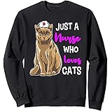 Amazon.com: Nurse Cat Shirt Cat Lover Nursing Nurses Cat Gift T-Shirt ...