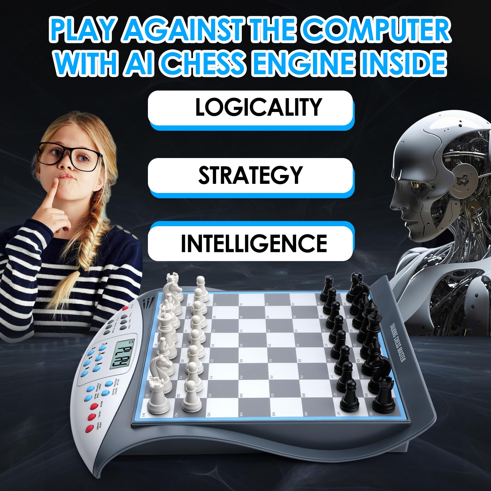 Mua LEVEROAM Electronic Chess Set with Voice Teaching System, Magnetic ...