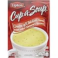 Amazon.com : Lipton Cup A Soup Instant Soup, Cream of Chicken, 2.4 oz 4 Count : Soups Stews And ...