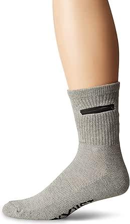 2(x) ist Men's Zip-pocket Sock Sockshosiery, gray, 10-13 at Amazon Men ...