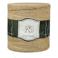 Amazon.com: KIS Premium Natural Jute Twine 1500 Feet 2mm - Smell Free 3 ...