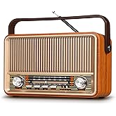 Amazon.com: PRUNUS J-120 Radio Portable AM FM, Plug in Wall or Rechargeable Battery Powered ...