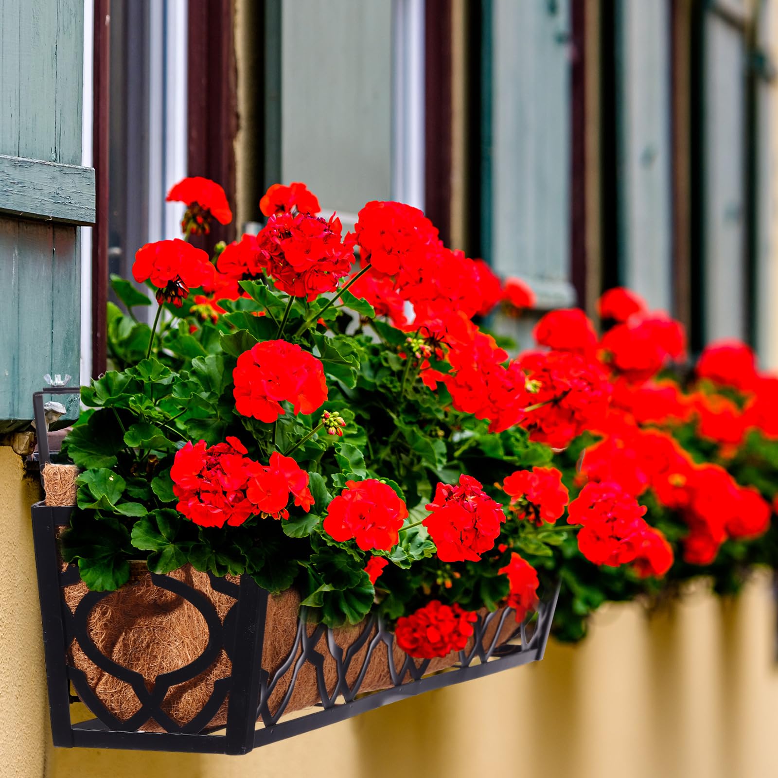 Mua Geetery 8 Pack Metal Deck Railing Planters Window Boxes Planters 30 ...