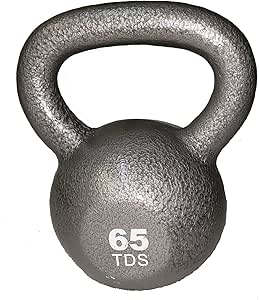 Amazon.com : TDS IM-0350-65-WH Wide Handle Kettlebell (65 lbs ...