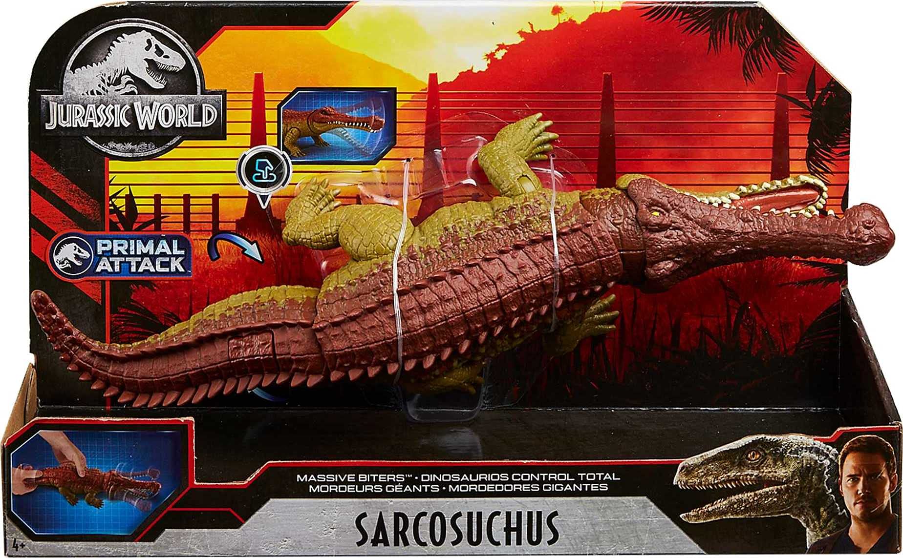 Mua Mattel Jurassic World Massive Biters Sarcosuchus Dinosaur Action ...