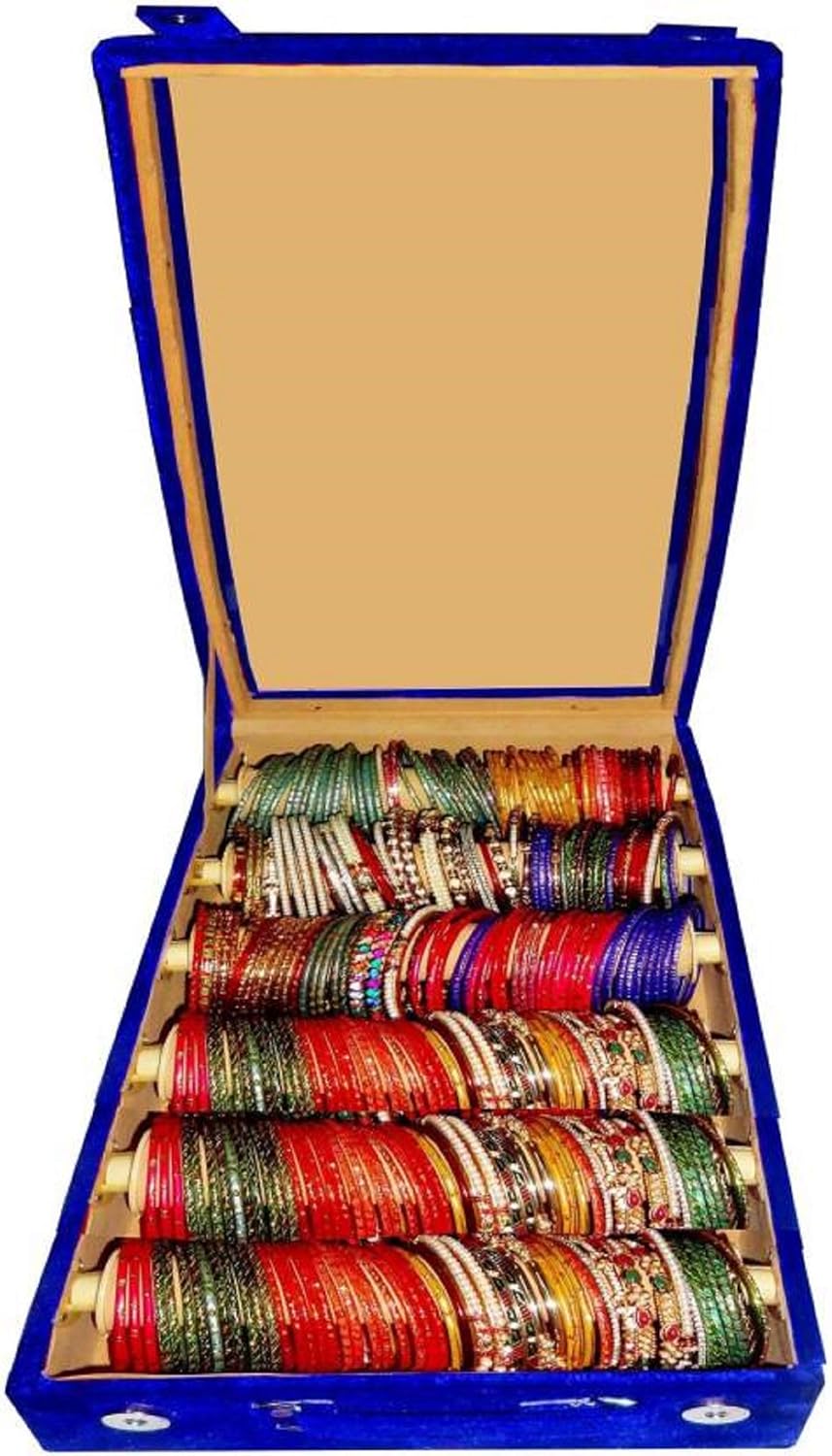 Little One Blue 6 roll bangal churi Box : Amazon.in: Jewellery