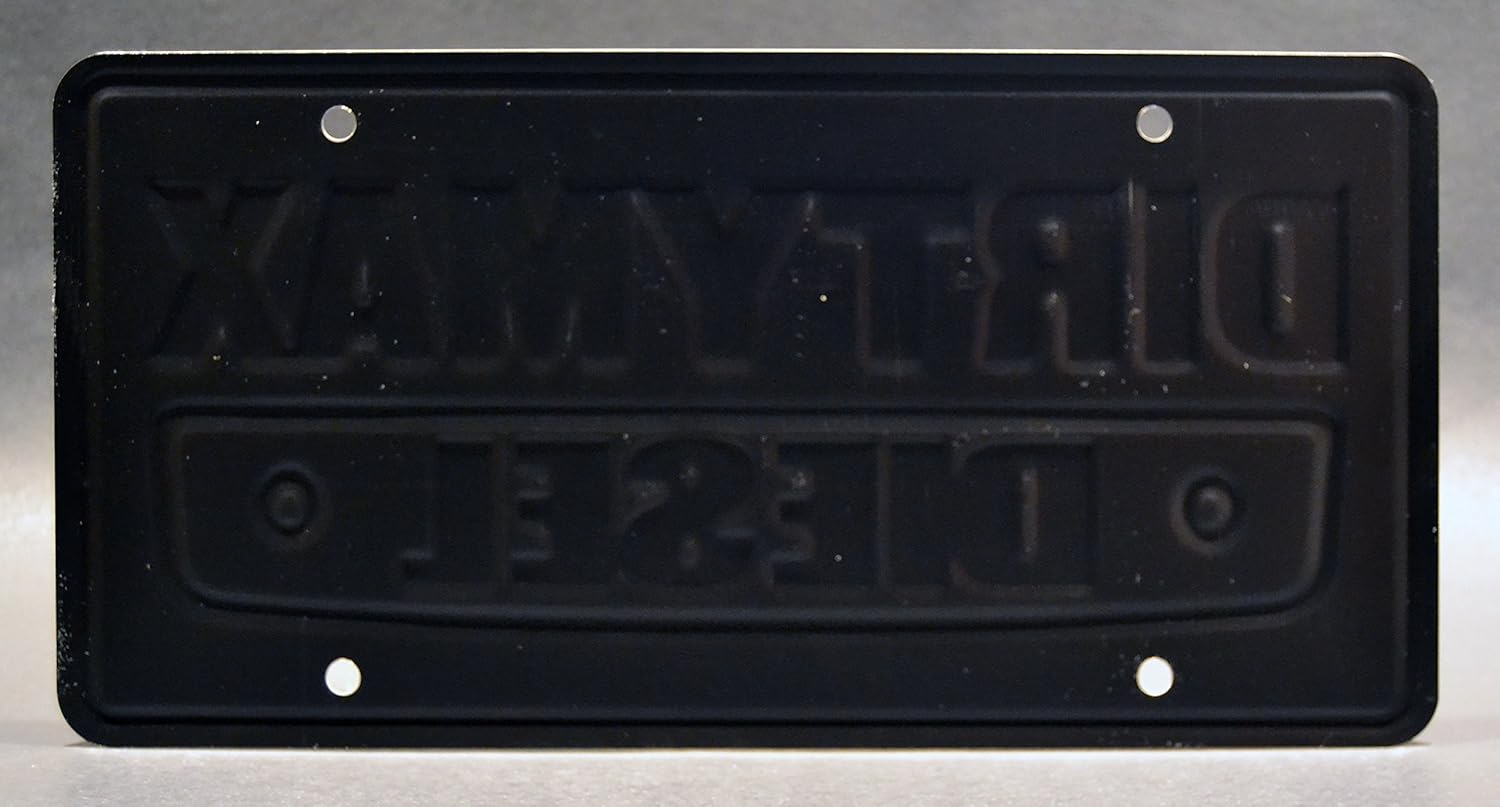 Celebrity Machines DIRTYMAX | Duramax Diesel | Metal Stamped License ...