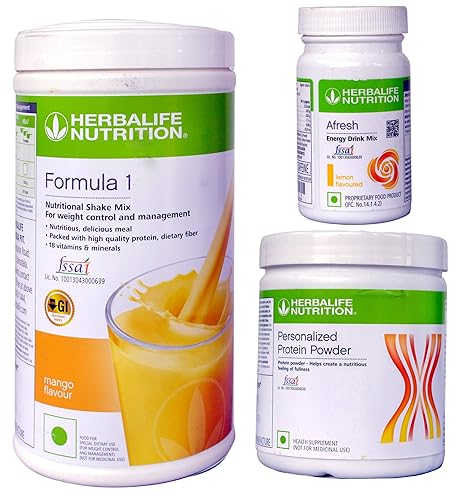 Herbalife Weight Loss Program Package- Formula 1 mango 500 g, Protein ...