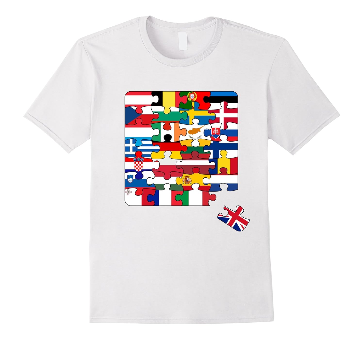 Brexit T-Shirt EU Jigsaw British UK European Union Tee-BN – Banazatee