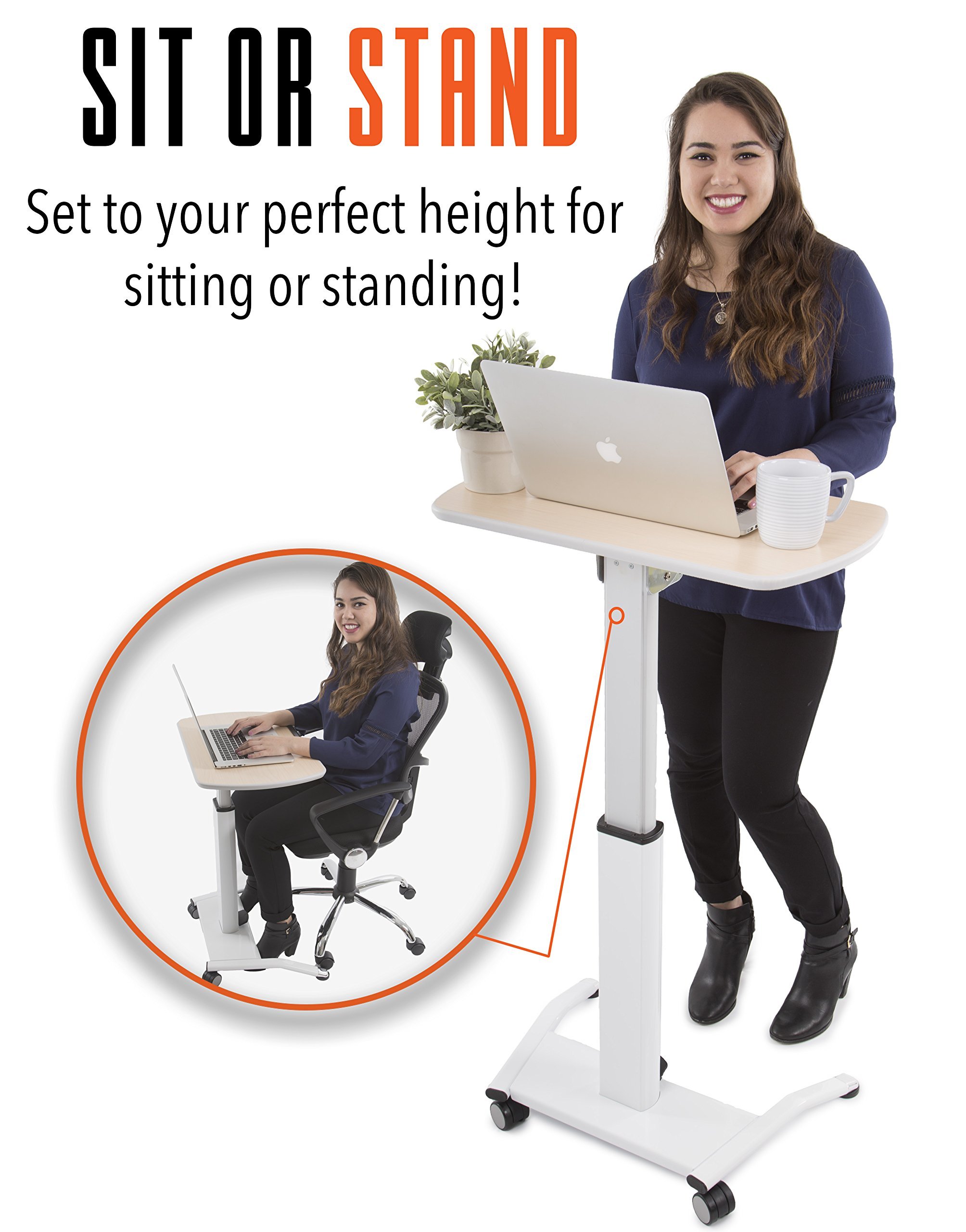 Mua Stand Steady Adjustable Height & Tilt Mobile Podium, Portable ...