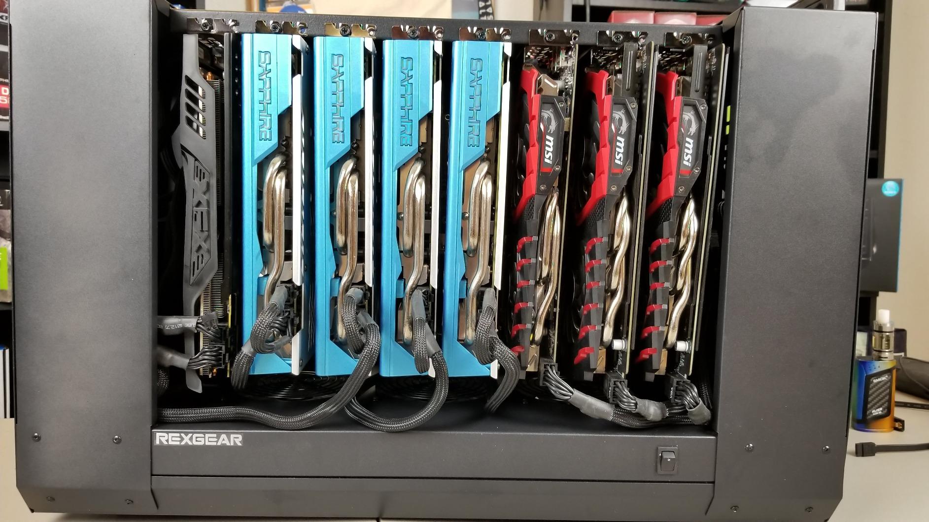 $10/mo - Finance Hydra II Rev. B 8 GPU 6U Case for Learning/Mining ...